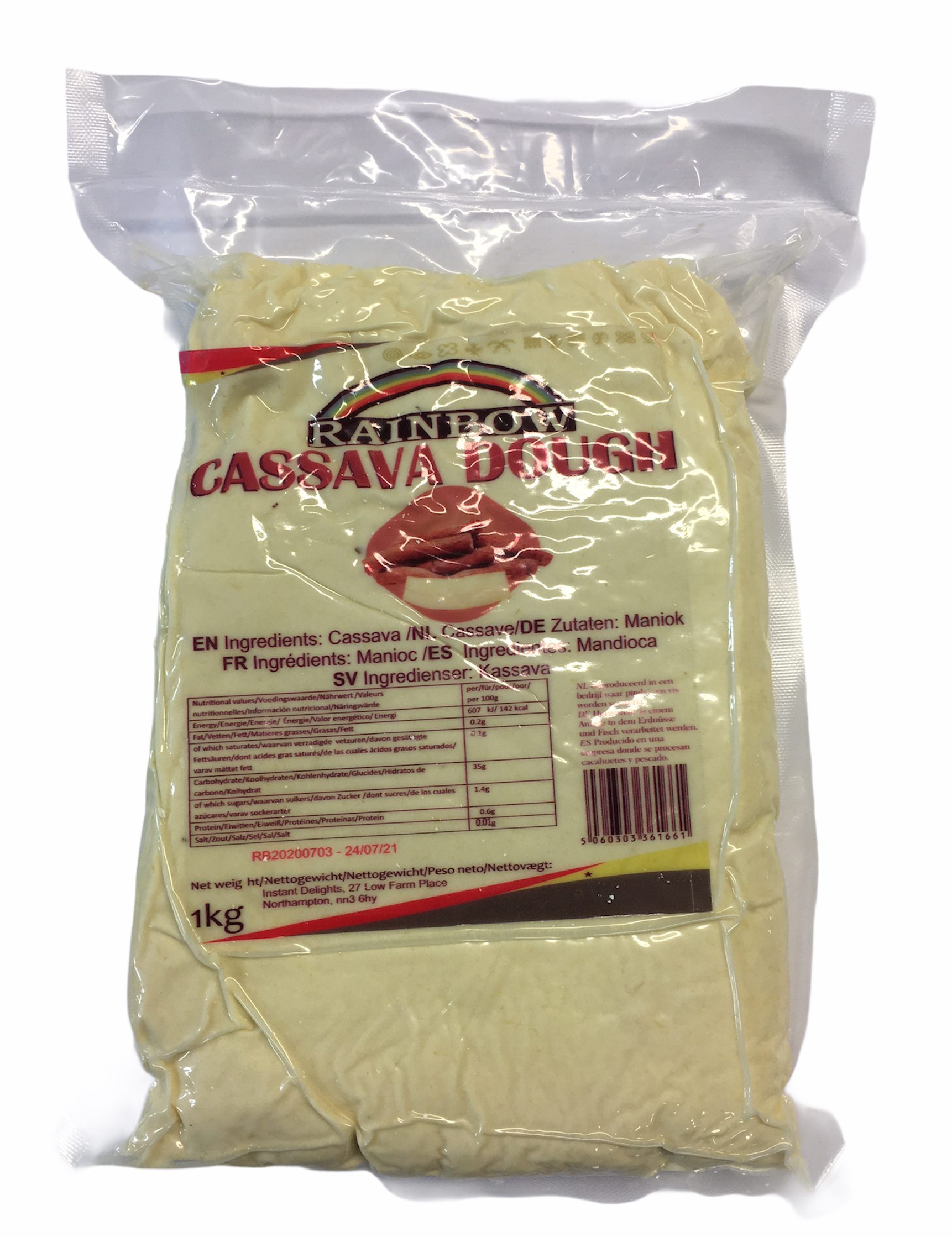 Cassava Dough 1kg Rainbow Emarketfi
